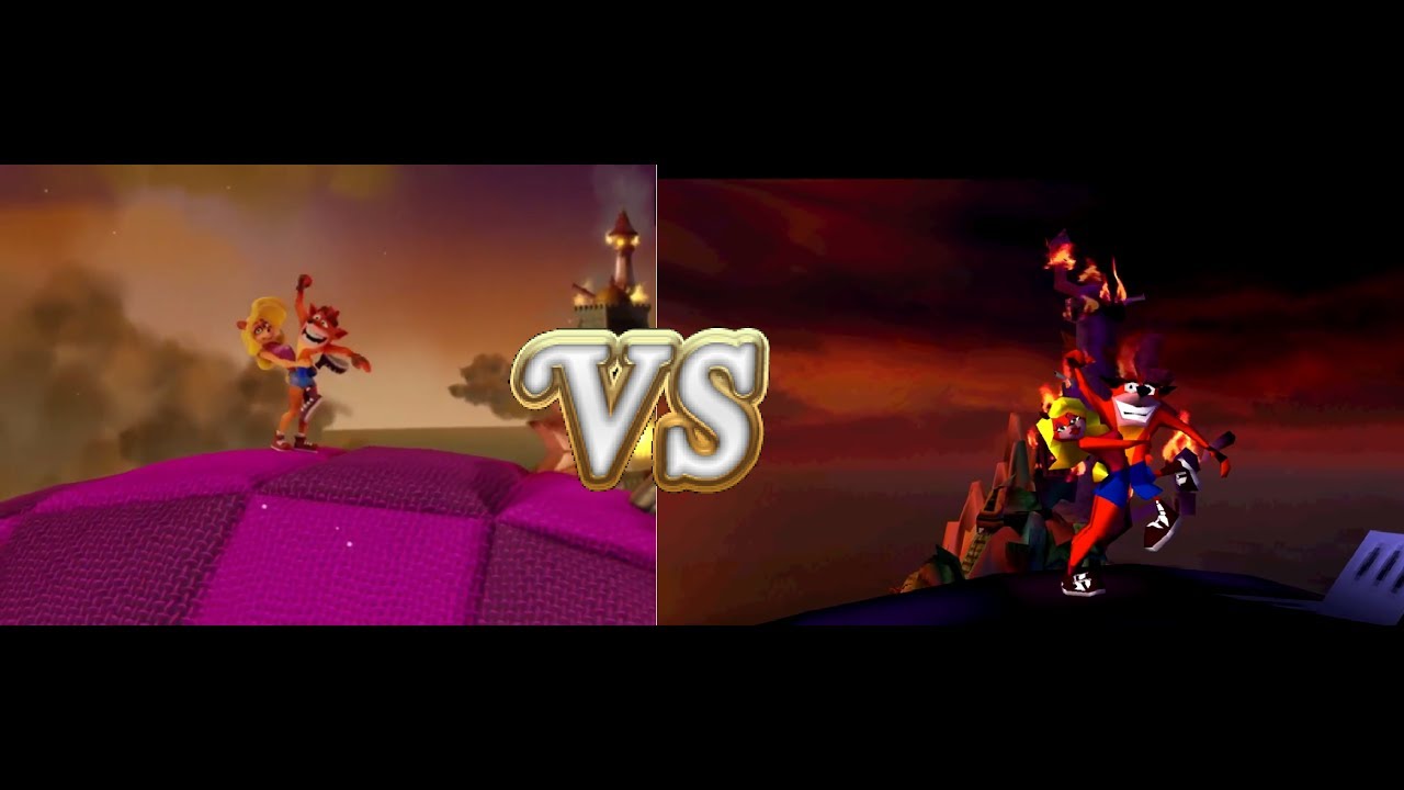 Crash Bandicoot - ending comparison - YouTube