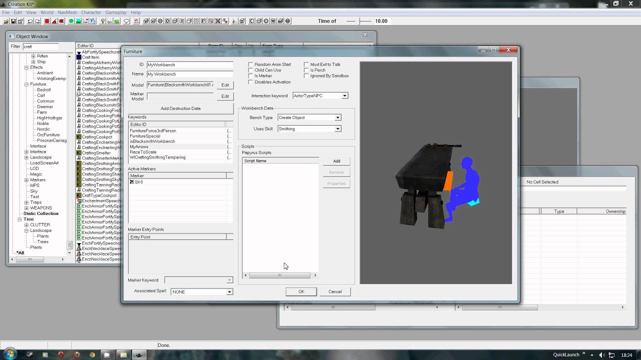 Skyrim Modding Tutorial: Making a Crafting Table - YouTube
