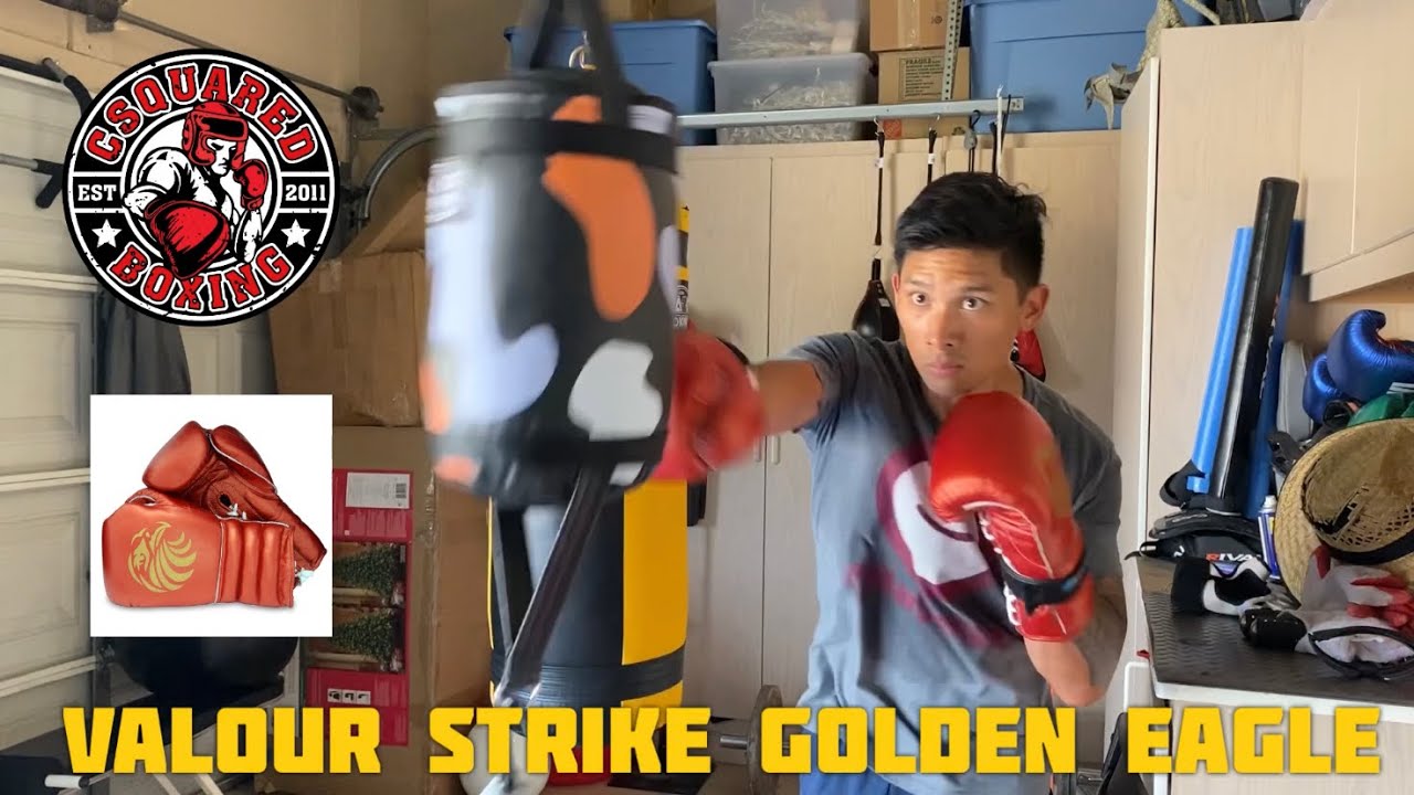 DOUBLE END BAG TRAINING- Valour Strike Golden Eagle Boxing Gloves - YouTube