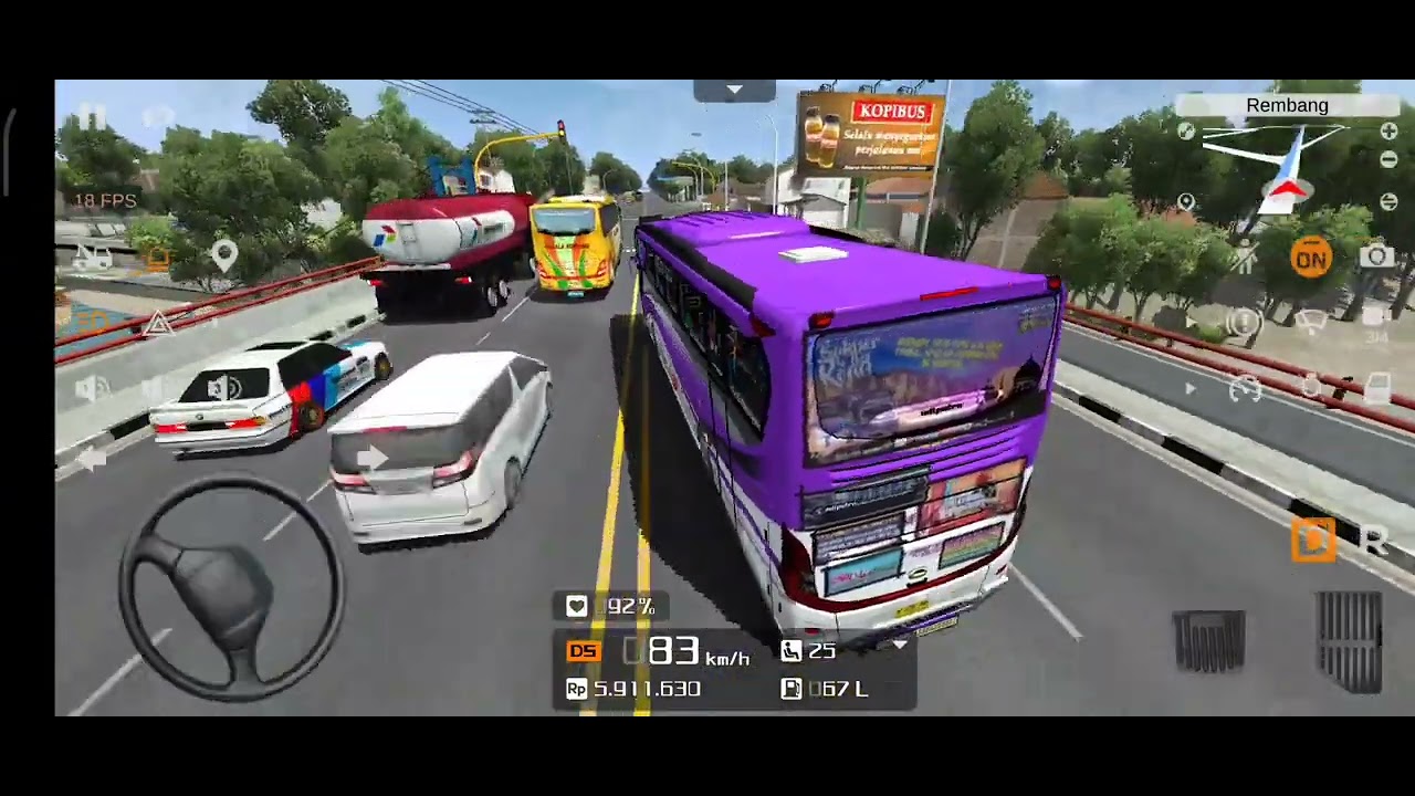 SOPIR BUS SJM TRANS HARI INI 27 MARET BUSSID I BUS SIMULATOR INDONESIA ...