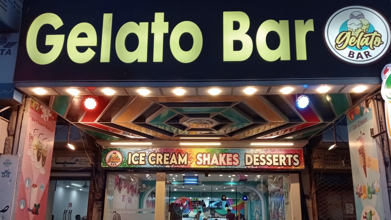 Ice cream Gelato Bar - YouTube