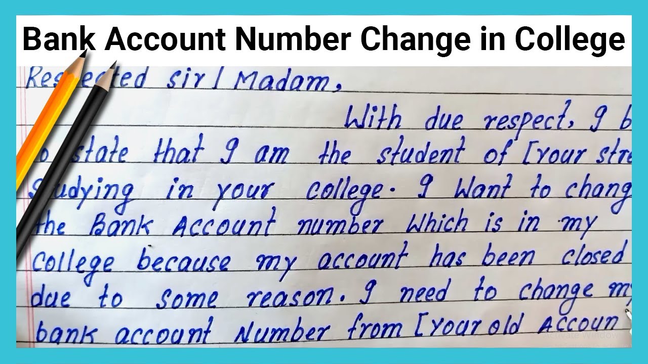 Bank Account Number Change In College Write Application For Bank Account Number Change In bank-account-number-change-in-college-write-application-for-bank-account-number-change-in