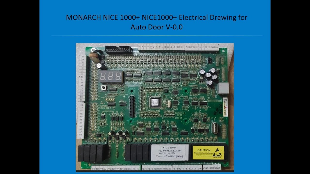 NICE1000+ Electrical Drawing for Auto Door V-0.0 - YouTube