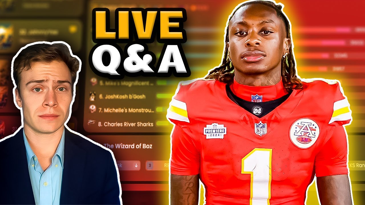 Xavier Worthy Healthy - Answering Fantasy Football Questions - YouTube