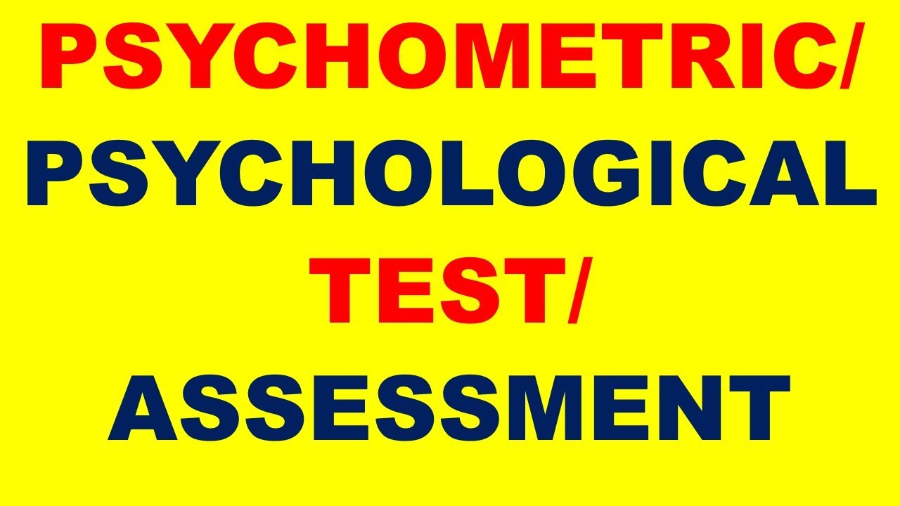 Psychometric/Psychological test/Assessment complete procedure. - YouTube