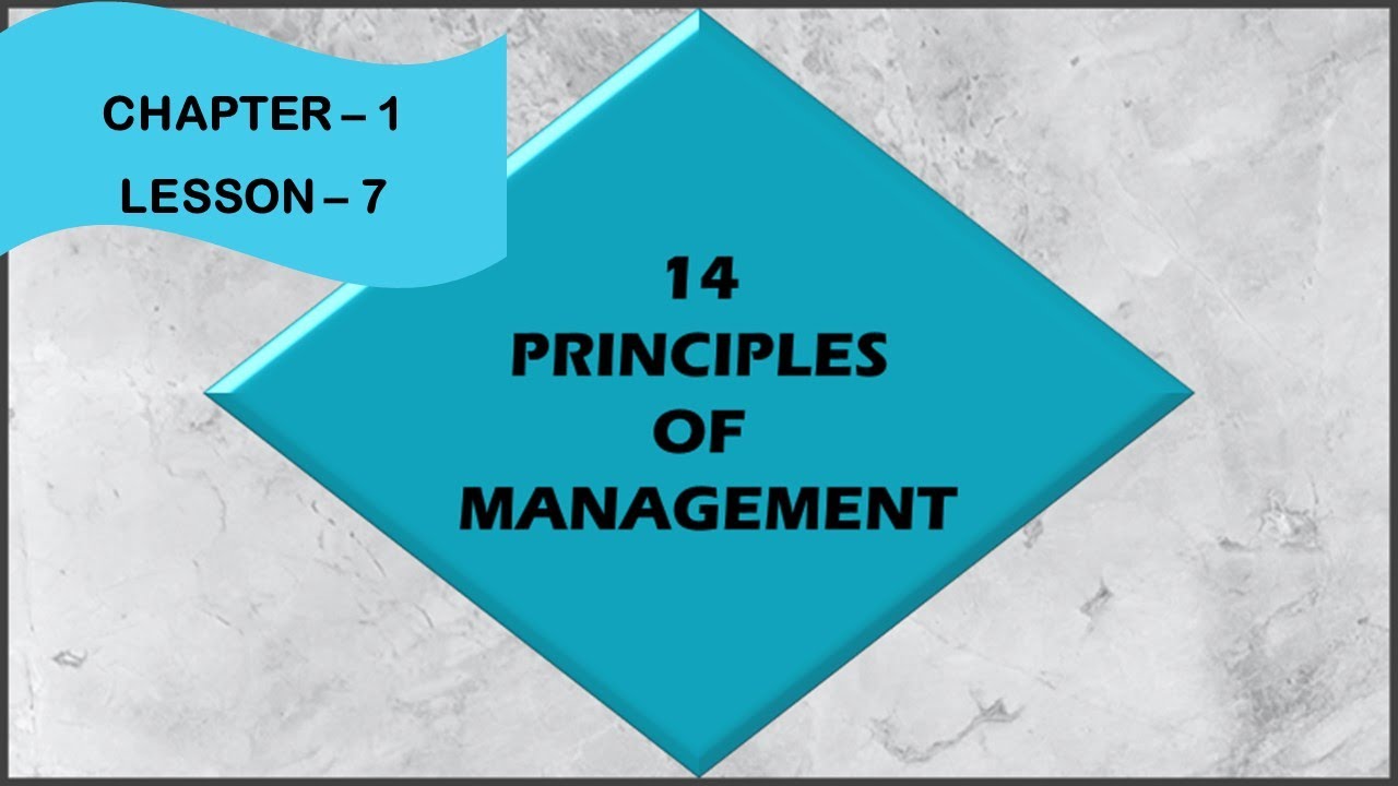 14 Principles of Management | Henri Fayol | Principles of Management ...