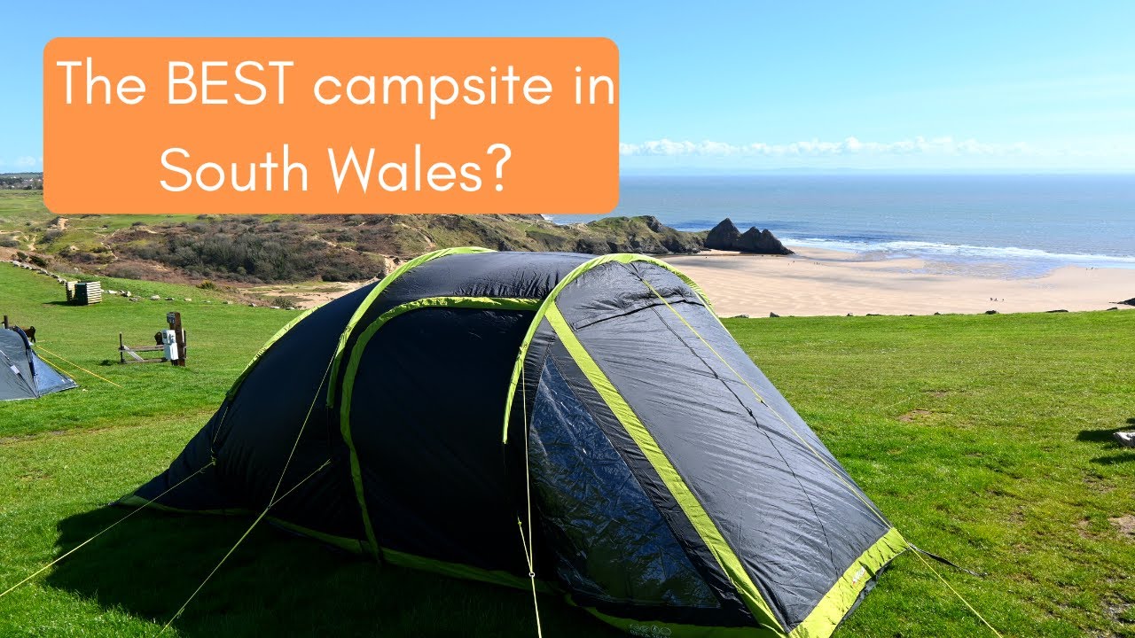 Three Cliffs Bay Campsite - YouTube