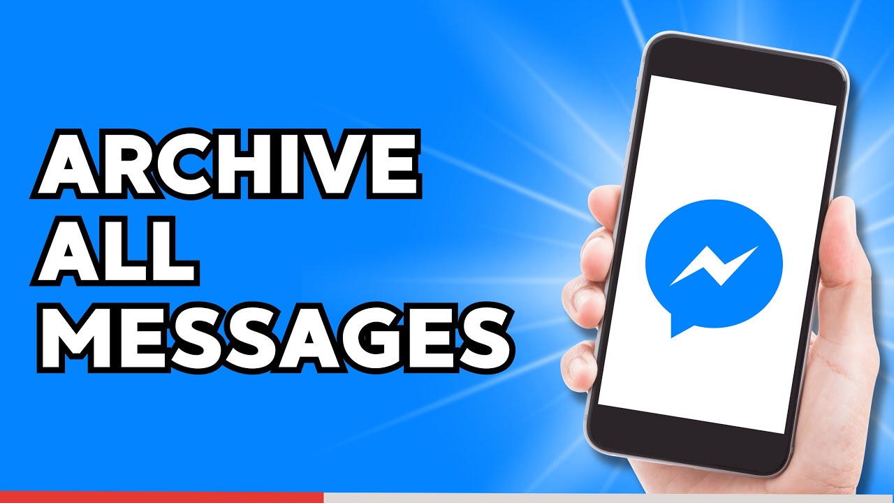 How to Archive all Messages in Messenger in one Click - YouTube