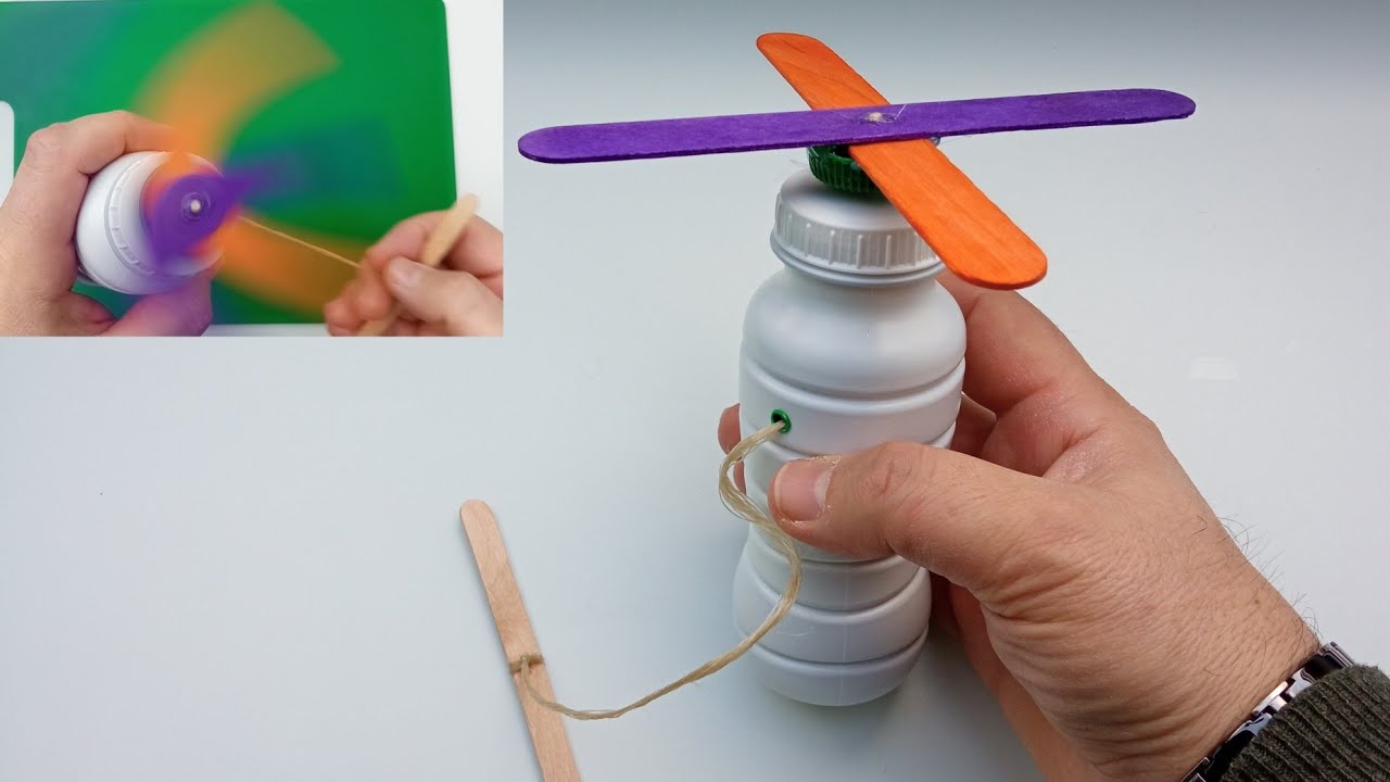 Handmade toy Windmill-Fan Making (From Recycling) / Easy Origami - YouTube