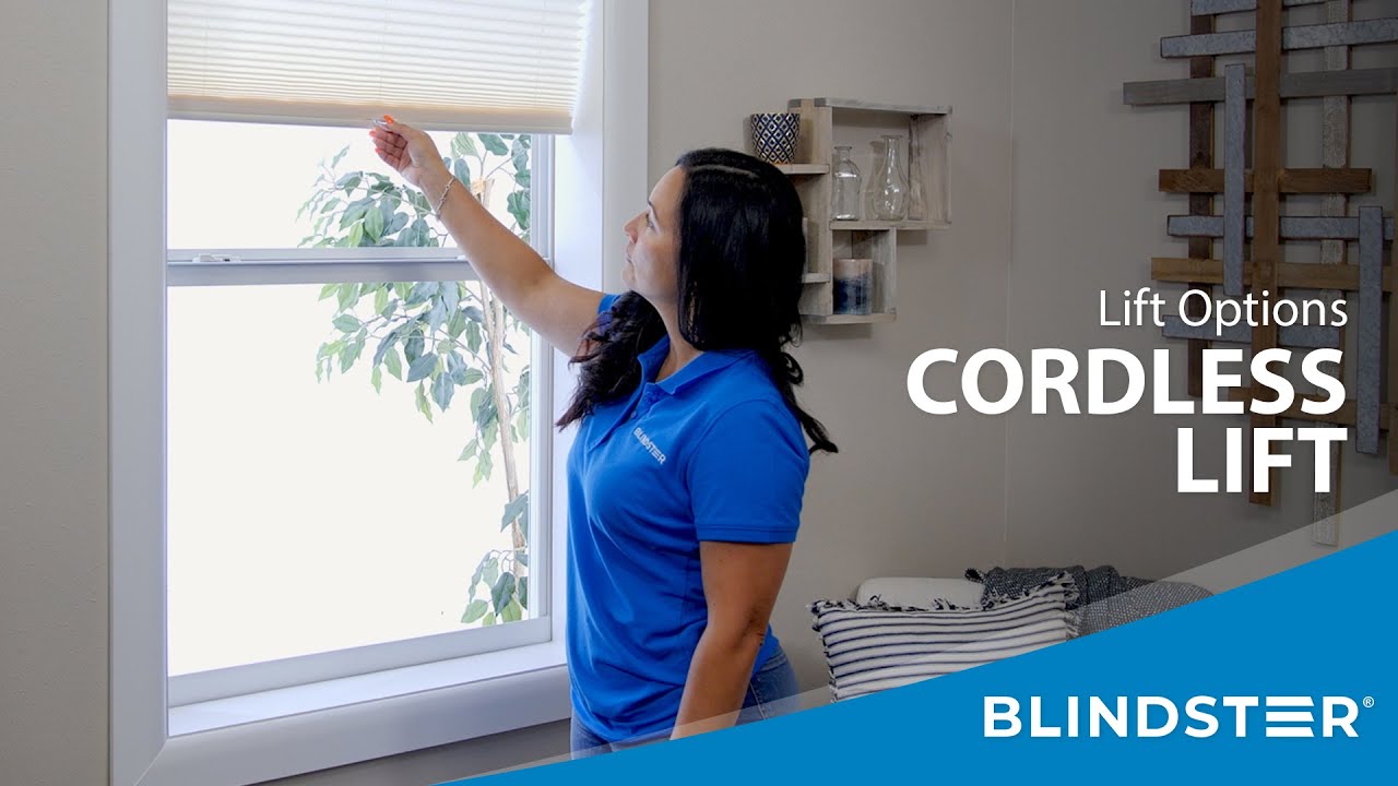 Pleated Shades with Cordless Lift - Blindster QuickView - YouTube