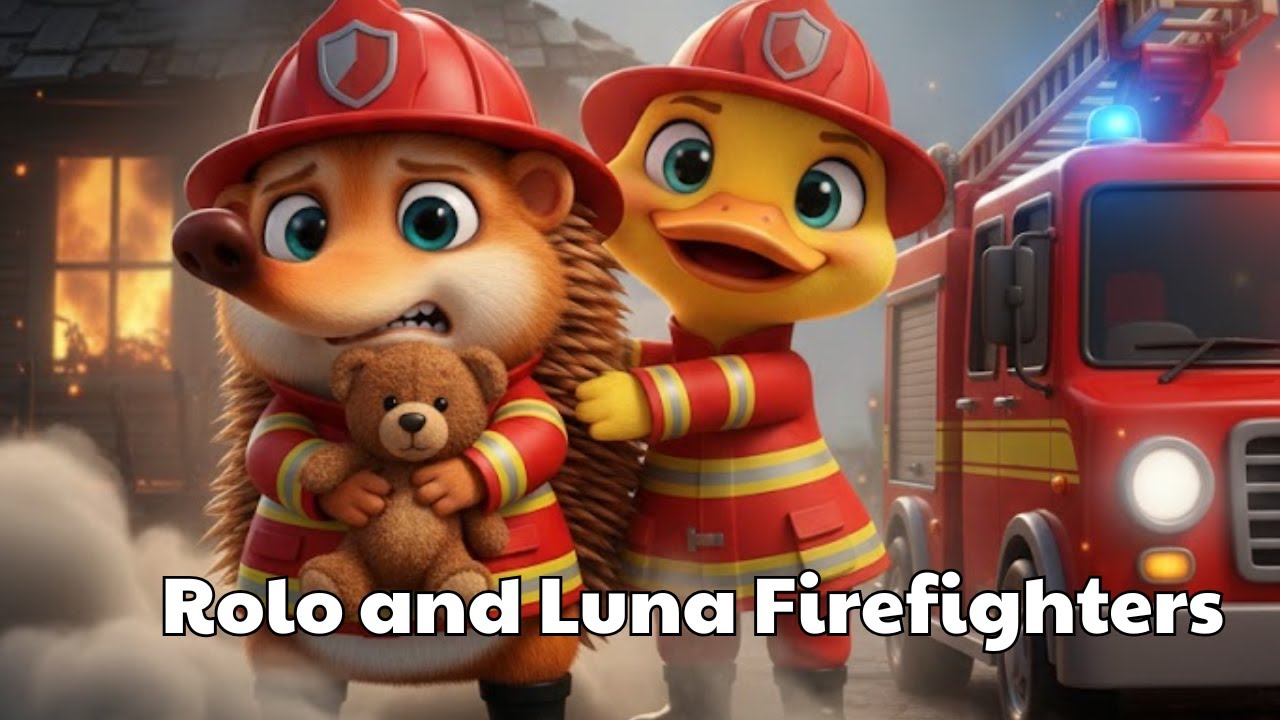 Rolo and Luna Firefighters Teddy Bear Rescue Mission|Rolo Glow Tales ...