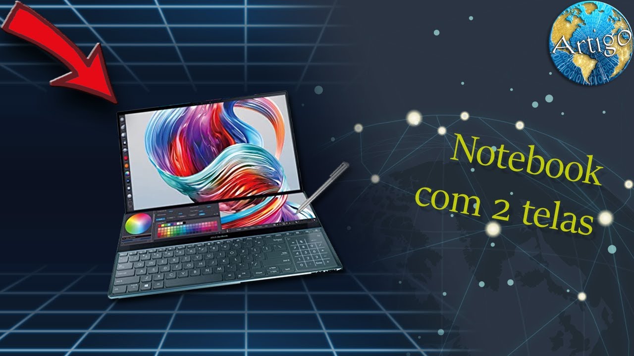 Notebook com tela dupla - YouTube