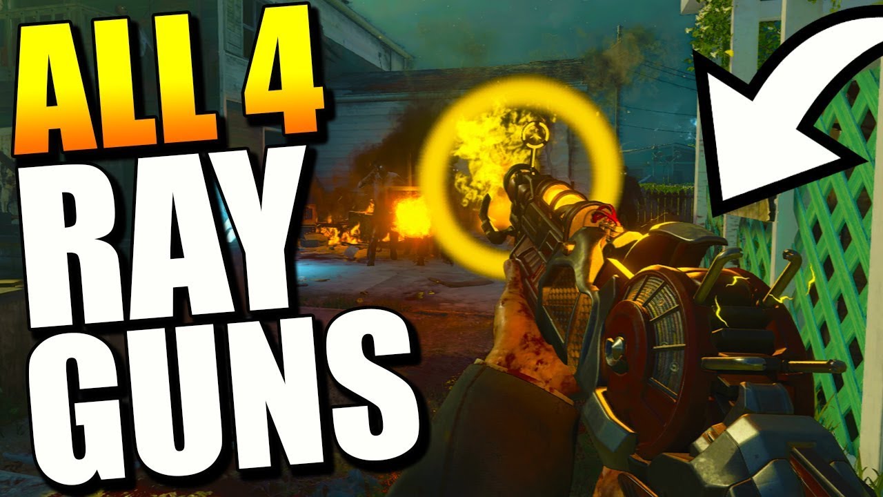 ALL 4 RAY GUN MK II UPGRADE AMMO TYPES (Call of Duty BO4 Alpha Omega ...