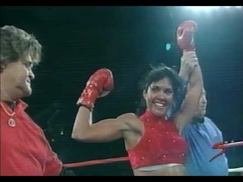 Mia Rosales St. John vs. Brandy Mae Vaughn. Women's Bout. Fantasy Springs Casino. California. 1998.