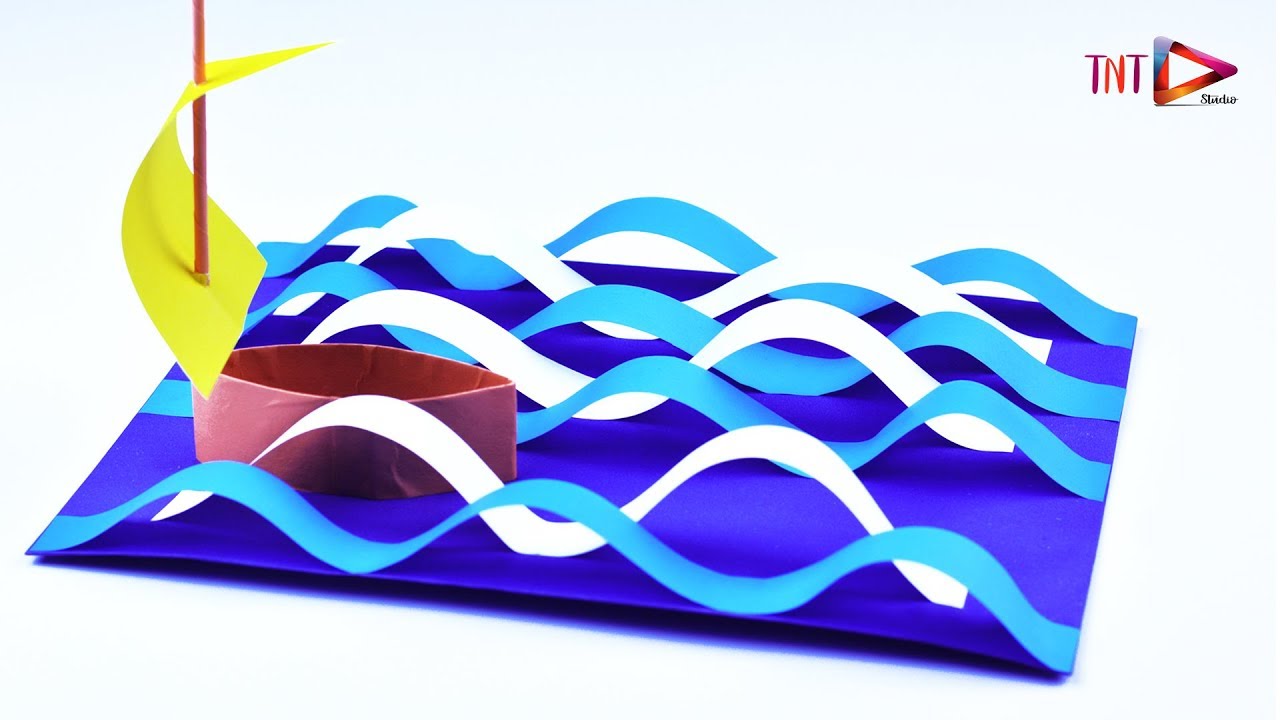 How To Make A Paper Sailing Boat | Origami Paper Craft - YouTube