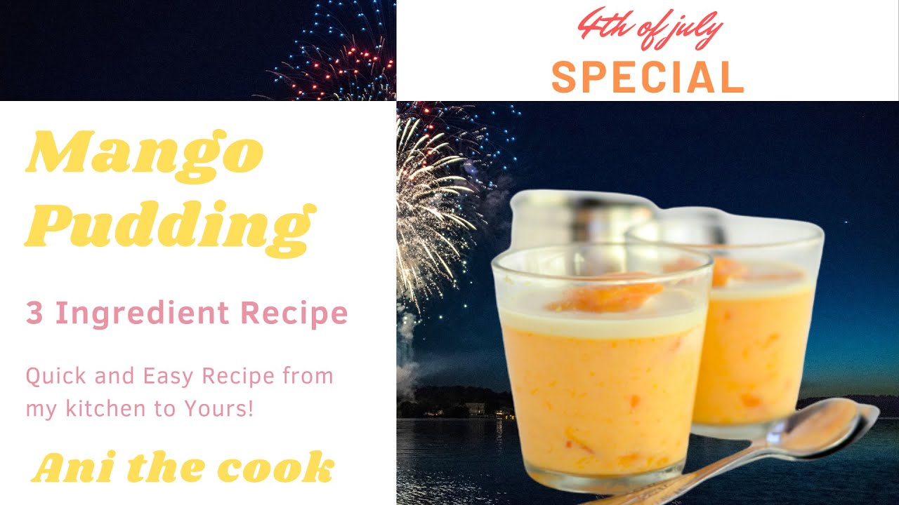 Creamy Mango Pudding Dessert - Simple with 3 Ingredient // Emergency ...