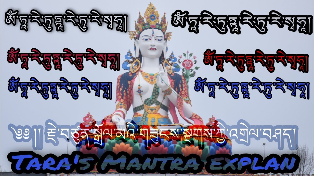 Tara's Mantra explan through monpa language. སྒྲོལ་མའི་ཡི་གེ་བཅུ་པའི ...