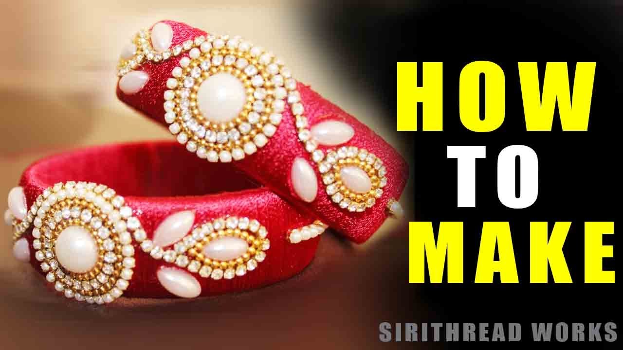 DIY FANCY BANGLES | How to make thread bangles at home | Latest thread ...