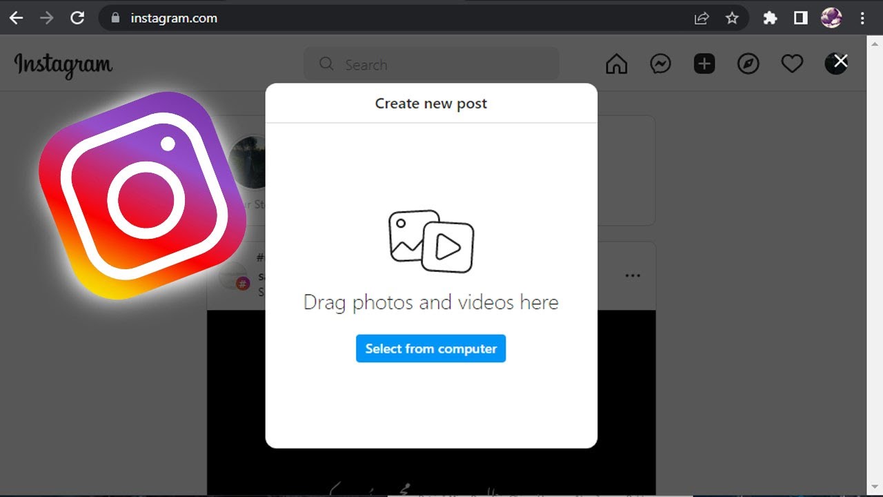 Upload Videos And Images On Instagram Using Pc laptop 3 Methods upload-videos-and-images-on-instagram-using-pc-laptop-3-methods