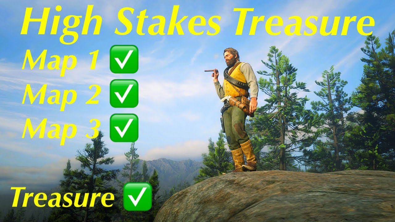 Red Dead Redemption 2: High Stakes Treasure (All Map Locations and ...