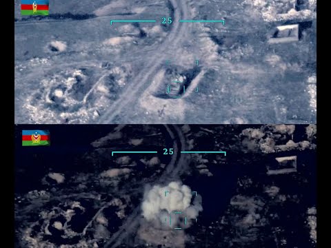 Azərbaycan ordusu düşmən mövqelərinin məhv edir!