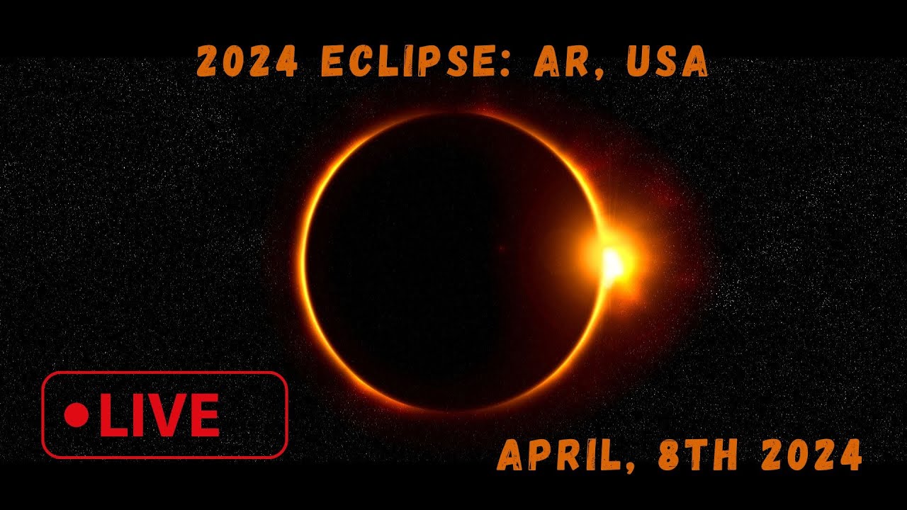 LIVE 2024 Solar Eclipse From Arkansas, USA - YouTube