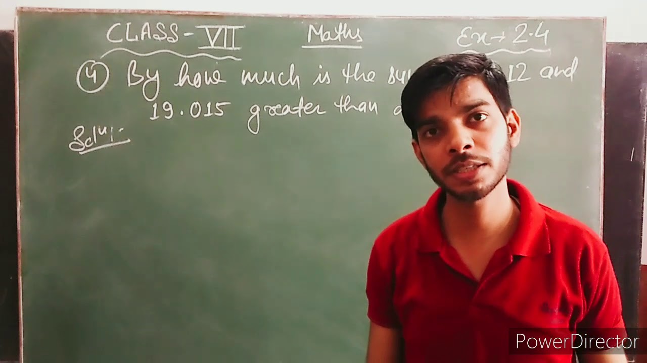 Class. 7th, Maths, Fractions and Decimal,part - V video - YouTube