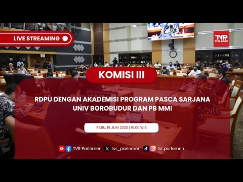 KOMISI III DPR RI RDPU DENGAN AKADEMISI PROGRAM PASCA SARJANA UNIV ...