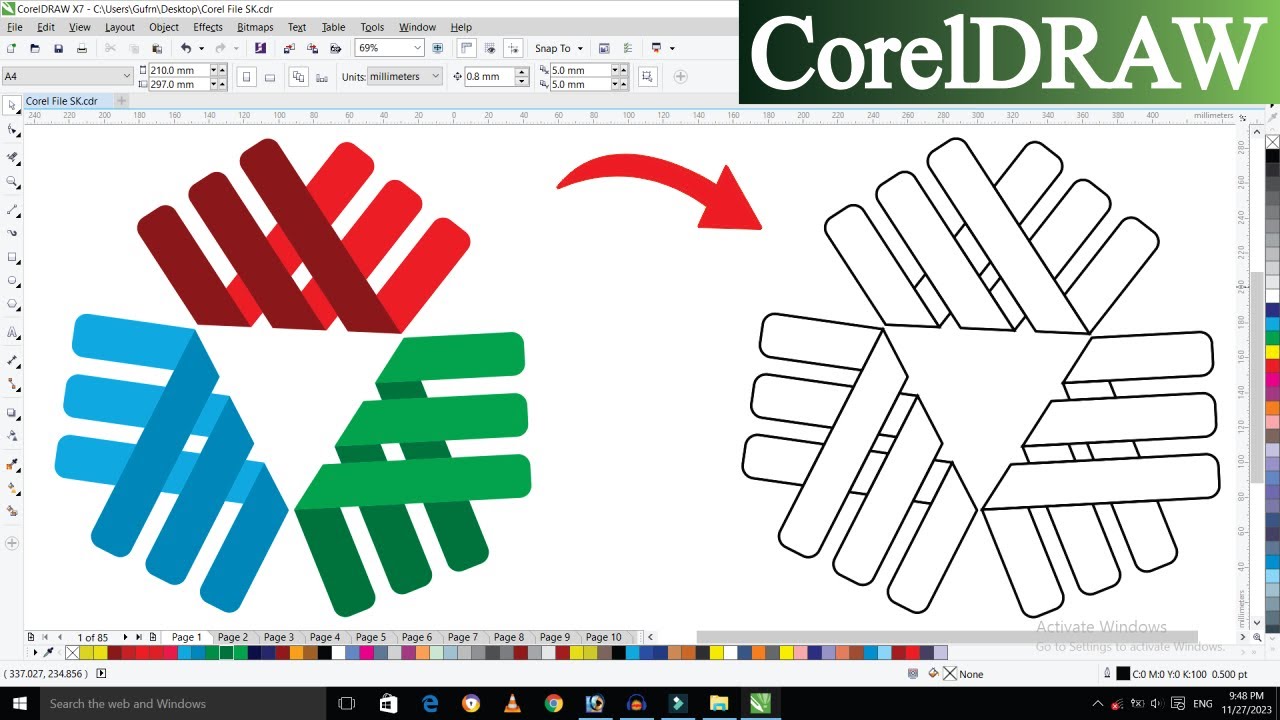 How To Use Coreldraw To Design? | Simple Logo Design in Coreldraw ...
