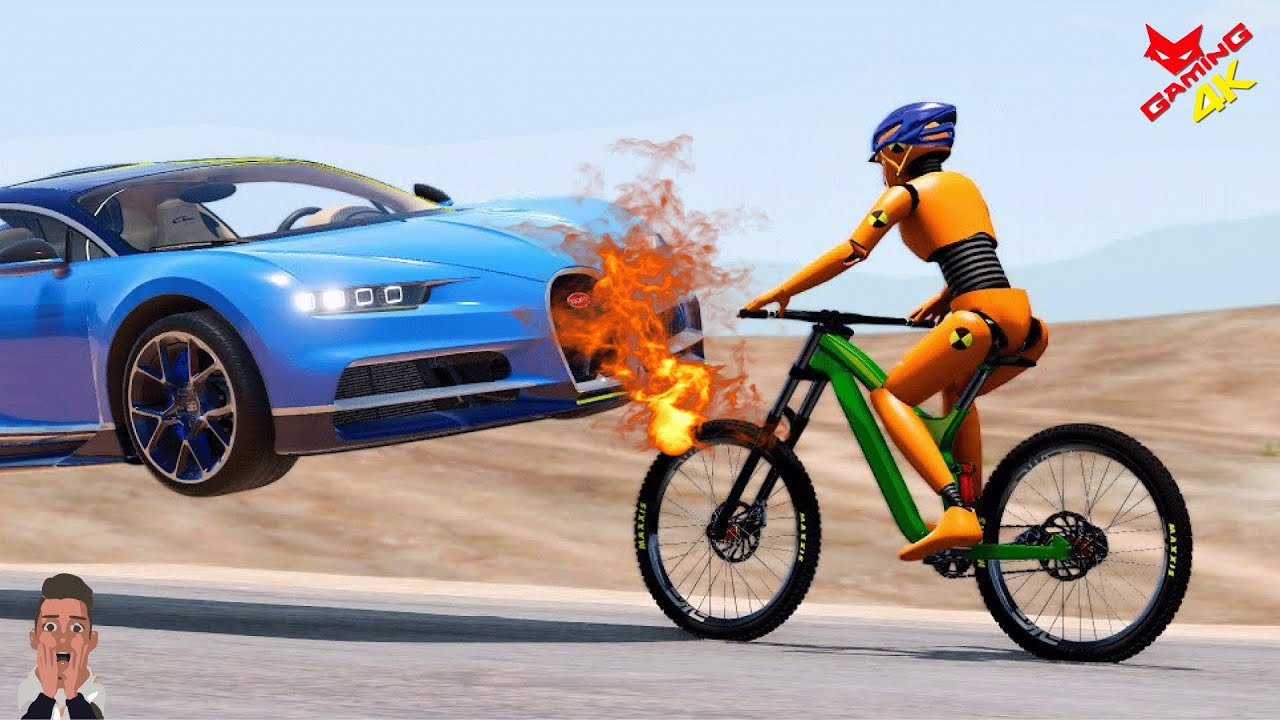 Bicycle Crashes #1 BeamNg.Drive | Crashes With GaminG 4K | Beamng with ...