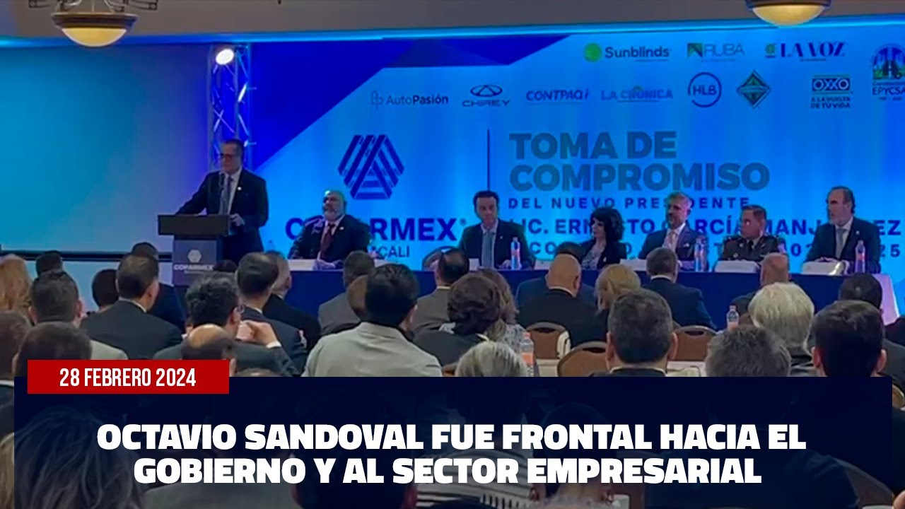 Octavio Sandoval fue frontal hacia el Gobierno y al sector empresarial ...