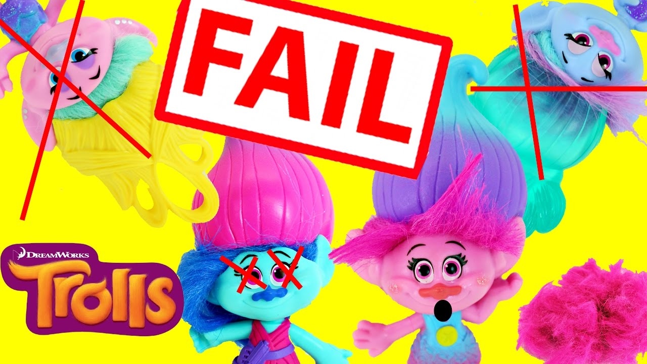 TROLLS HAIR SALON FAIL Trolls Movie Poppy Gets Bad Makeover by Maddy ...