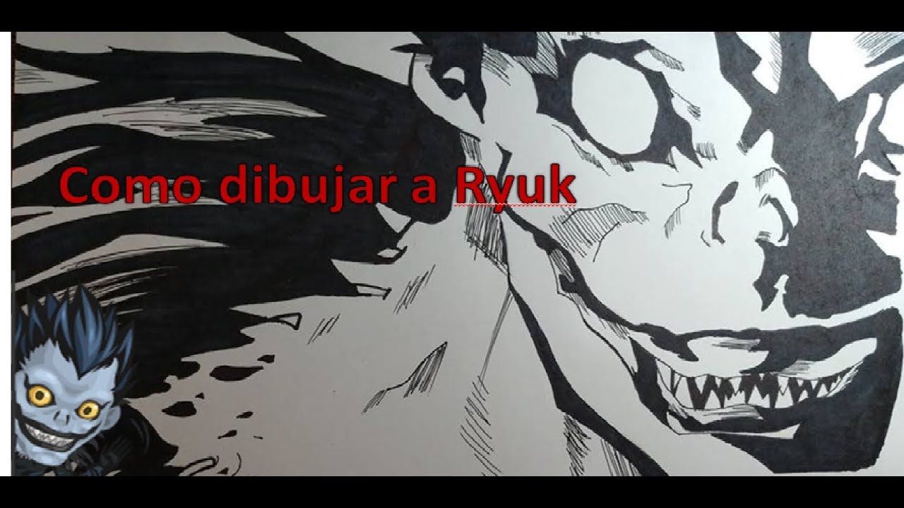 Como dibujar a Ryuk| How to draw Ryuk - YouTube