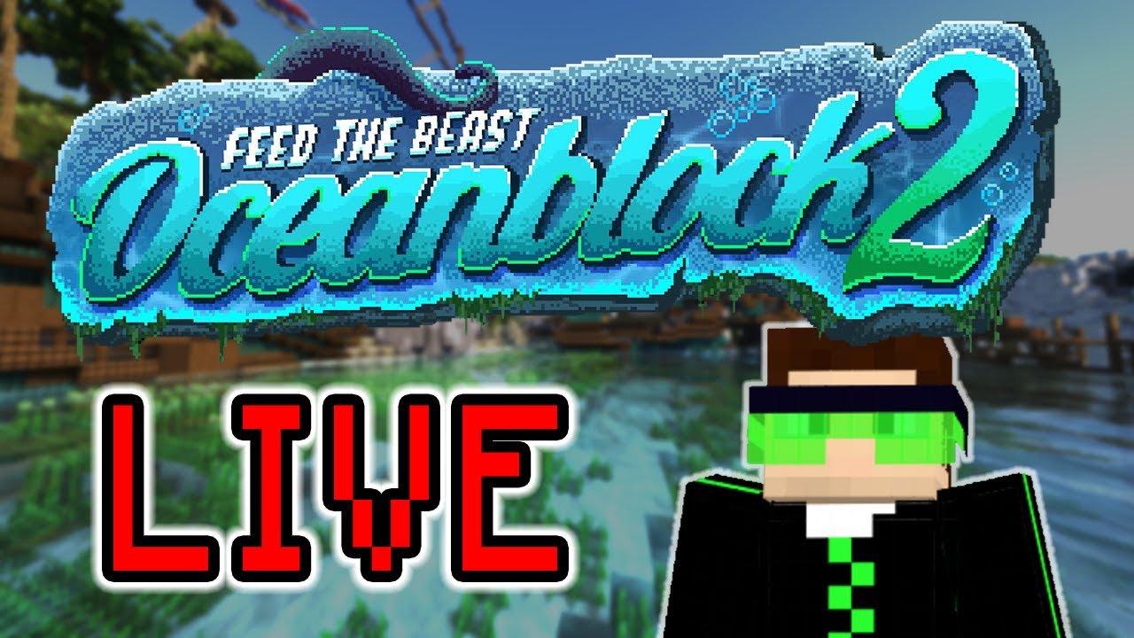 LIVE! Day 6 of Minecraft Ocean Block 2! Probably should get a better ...