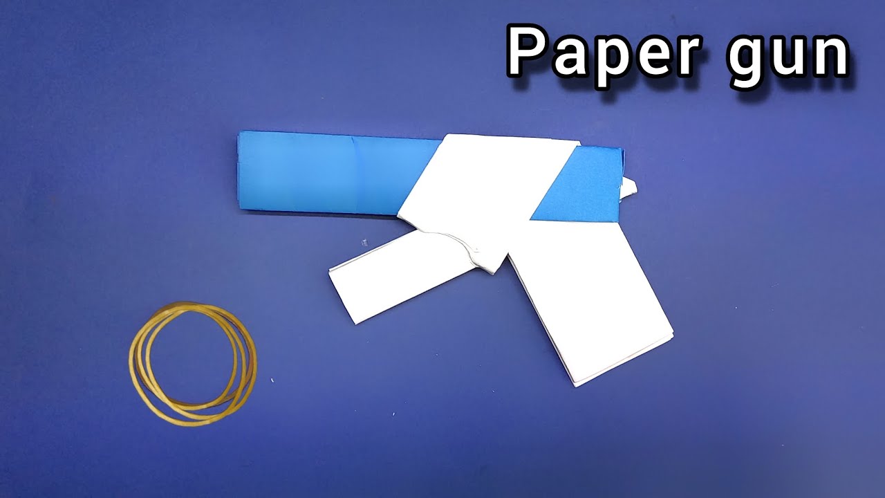 How to make paper a gun || PAPER GUN - YouTube