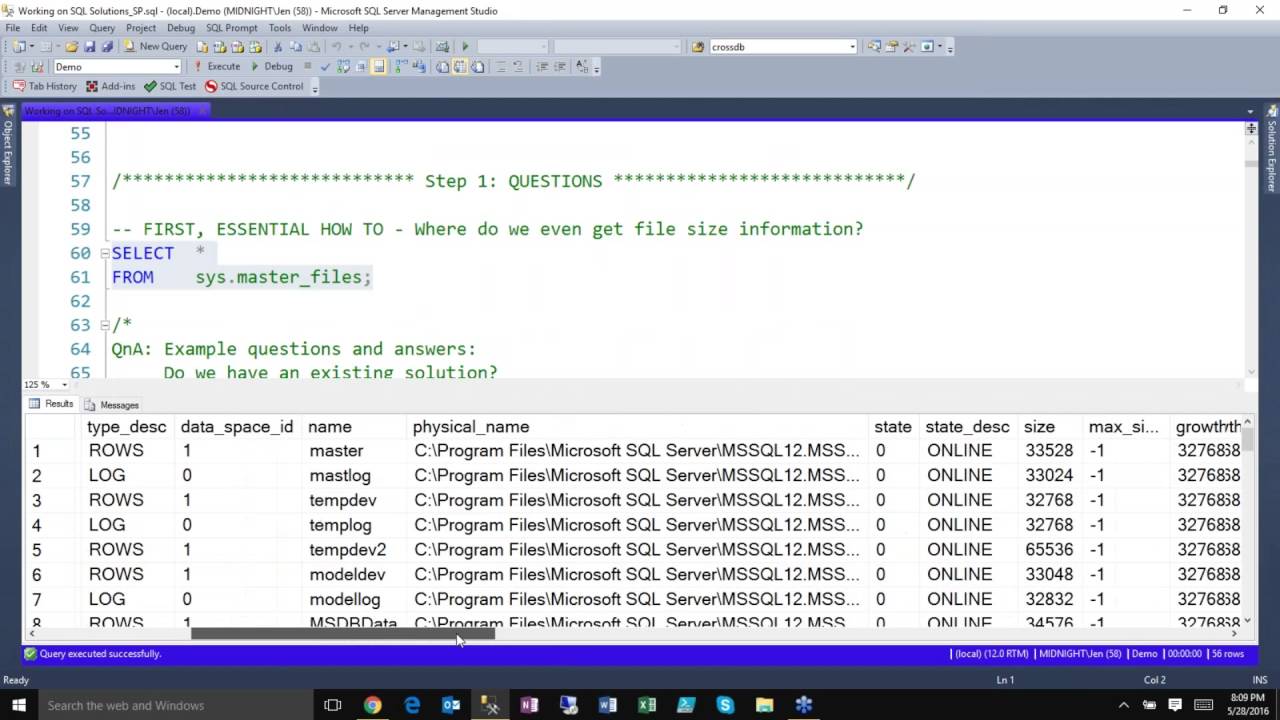 Designing Stored Procedure Solutions - YouTube