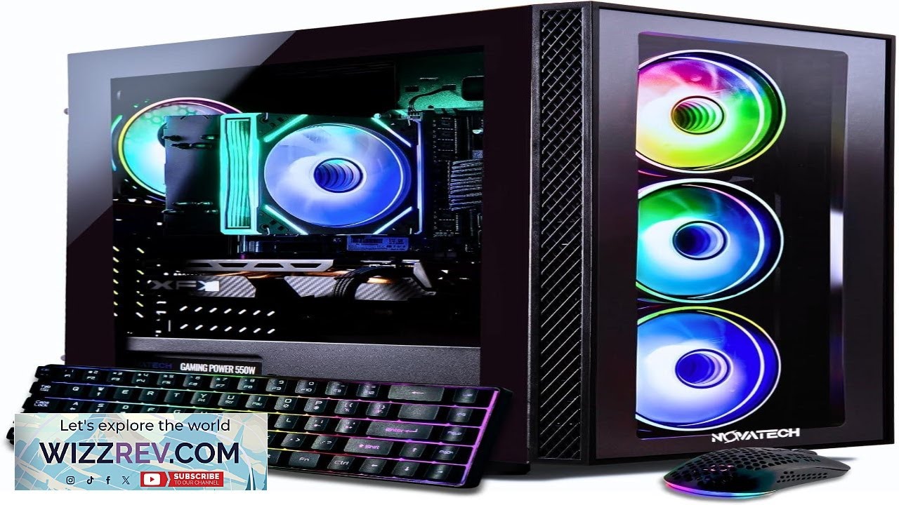 Novatech Phantom 2.0 Prebuilt Gaming PC Desktop Computer RX580 8GB ...