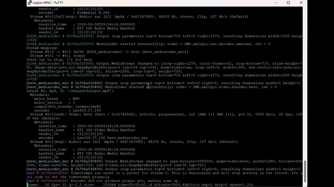 ODROID-N2 Android ffmpeg hardware decode/encode - YouTube