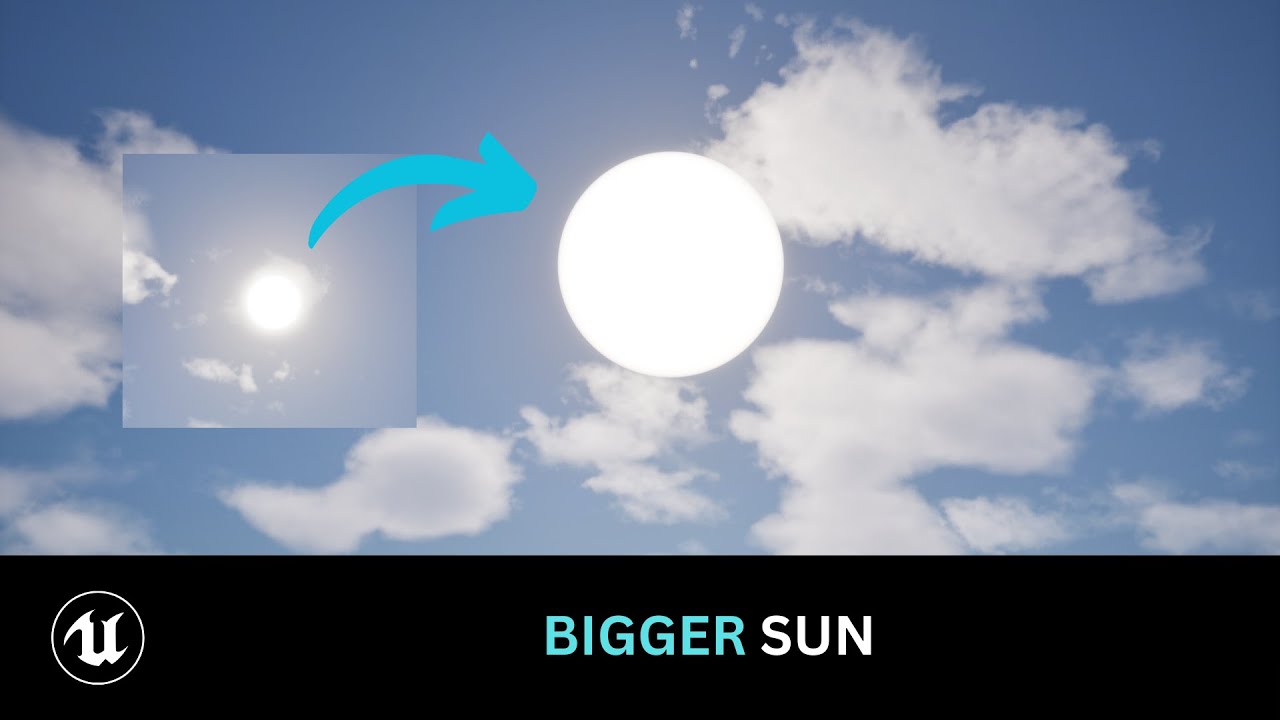 How to Change the Sun Size in Unreal Engine 5 - YouTube