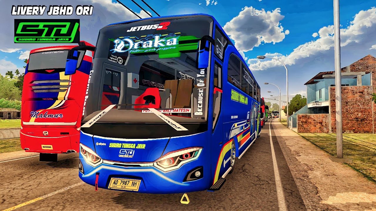 STJ DRAKA LIVERY JBHD ORI || LIVERY BUSSID TERBARU || BUS SIMULATOR ...