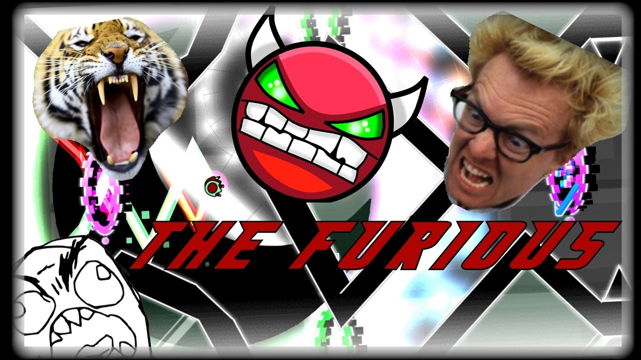 Geometry Dash - (Hard demon) The Furious - Knobbelboy - YouTube