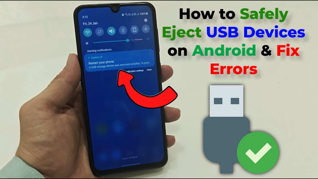 How to Fix Restart your Phone A USB Storage Device was Removed Unsafely ...