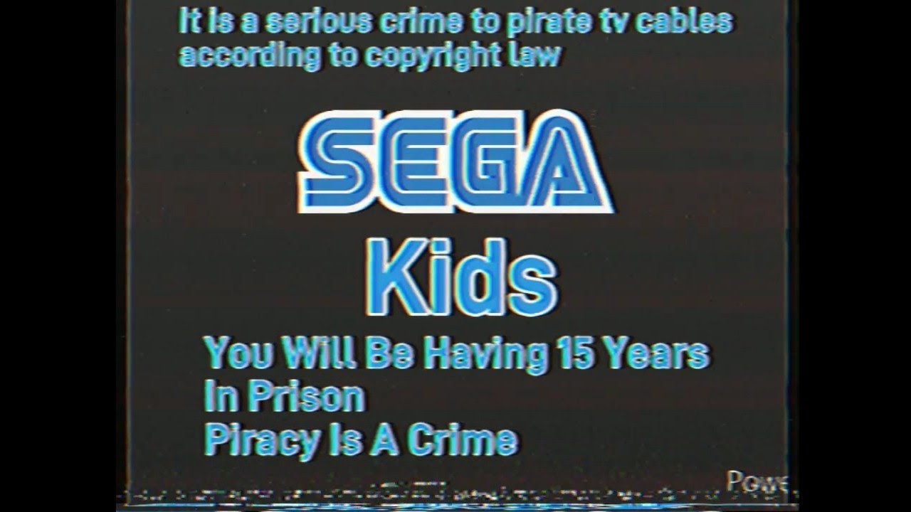 (Fake) Sega Kids Anti-Piracy Screen (1999-2005) - YouTube