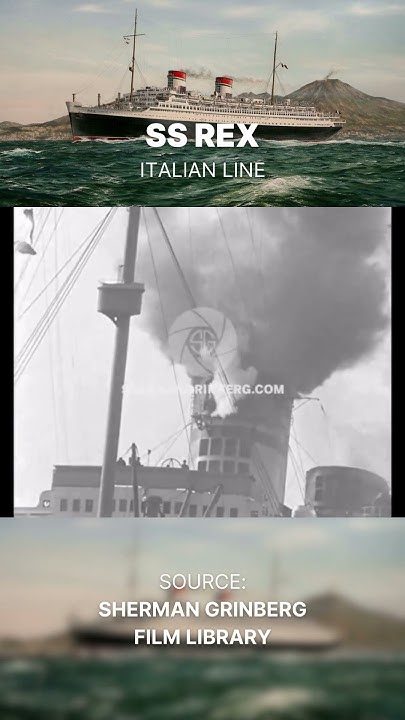 SS Rex blows her Horn (1931) - YouTube