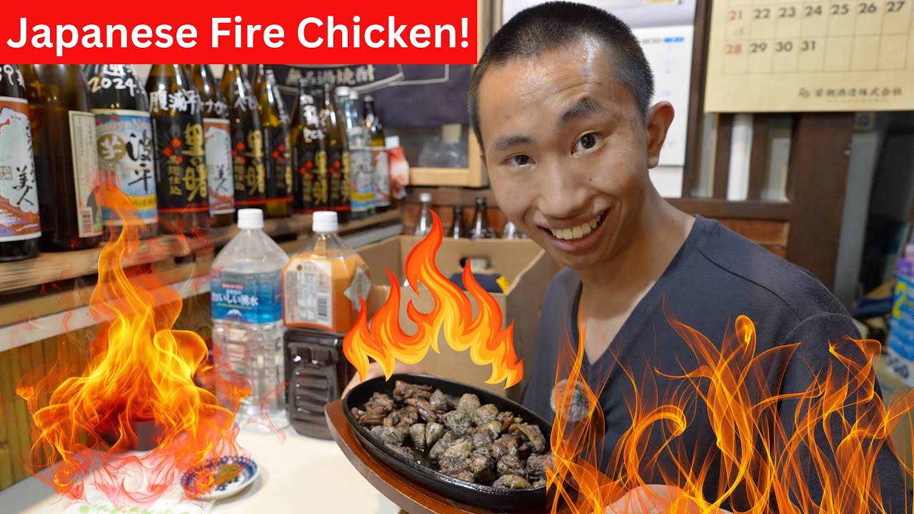 LEGENDARY FIRE Chicken In Fukuoka & Fancy Matcha Parfait!!! - YouTube