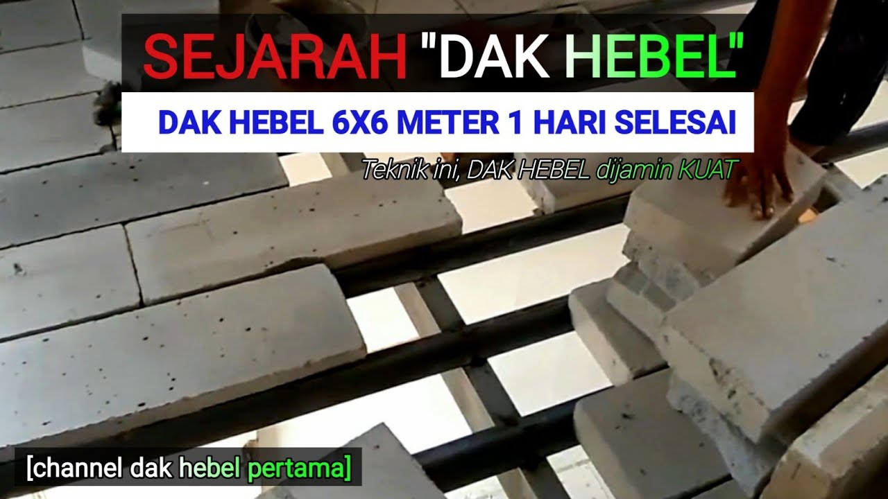 DAK HEBEL PERTAMA 6X6 meter 1 hari SELESAI || ide DAK HEBEL pertama ...