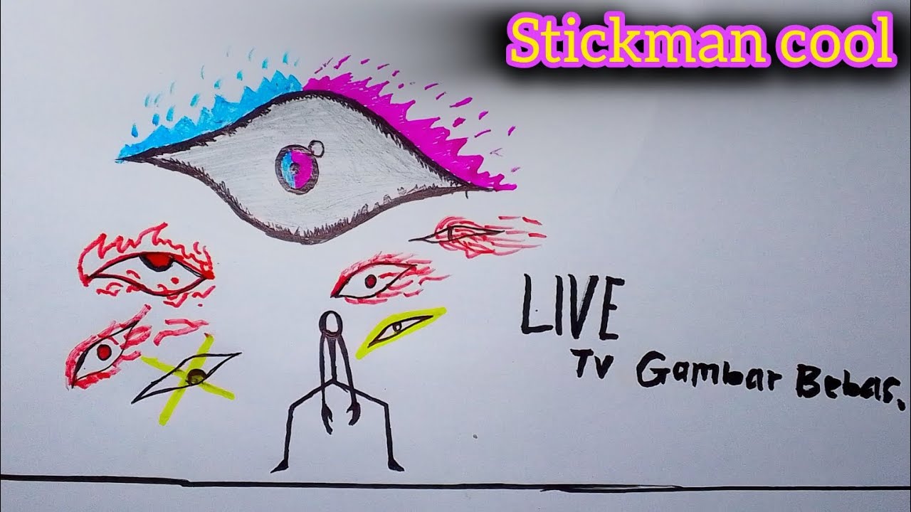 tutor gambar stickman cool || #stickman #drawing #gambar #art - YouTube