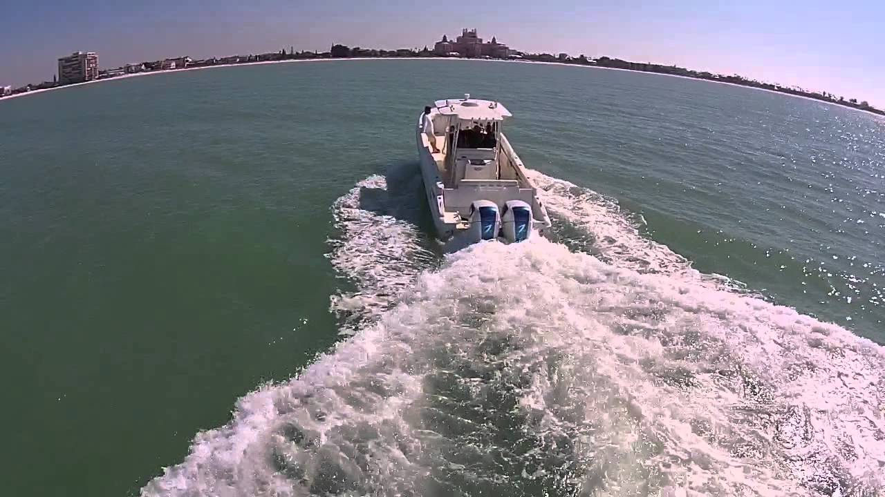 36' Deep Impact w/ Twin 557HP Seven Marine Engines - YouTube