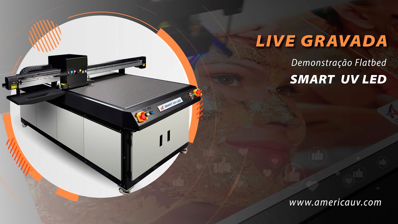LIVE UV Digital Technology - Demonstração da Flatbed Smart UV LED - YouTube