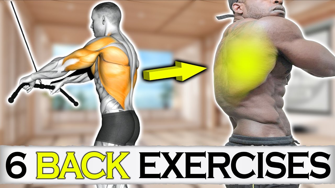 6 Wide Back Workout ( effective exercises ) - YouTube